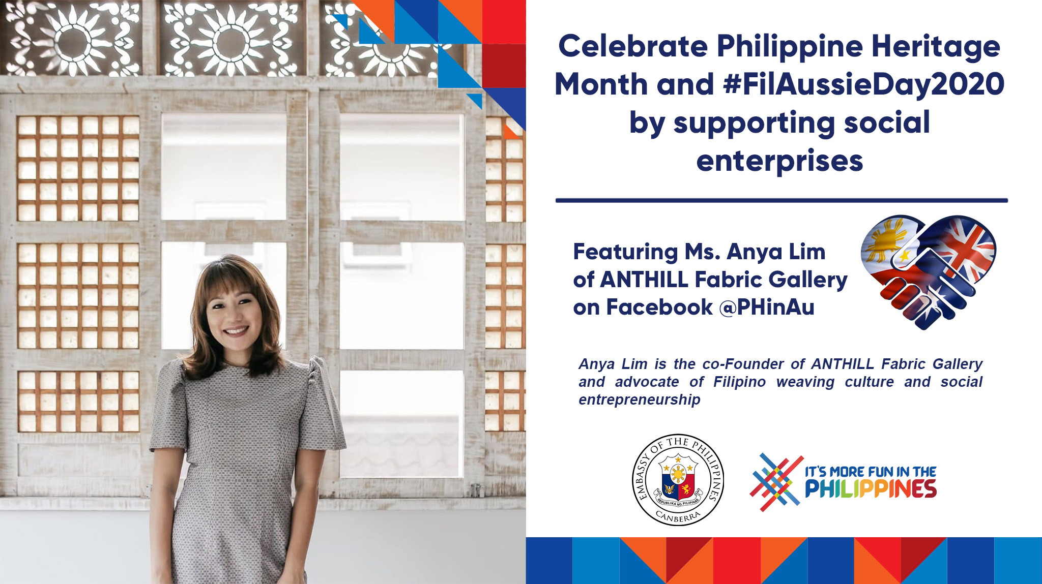 Ms. Anya Lim - Celebrate Philippine Heritage Month and # ...